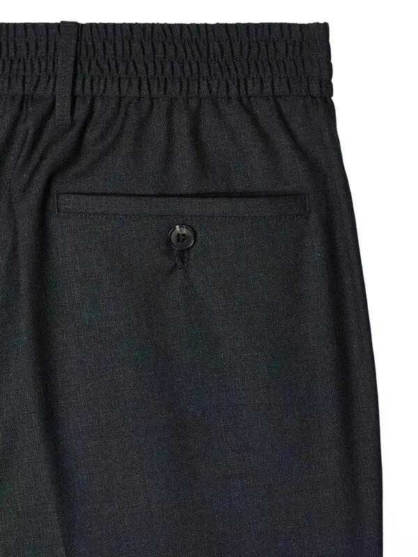 Paul Smith Dark- Shadow Check Wool Trousers