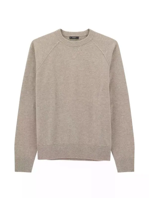 Boggi Milano Crew-neck Jumper In Yak Wool