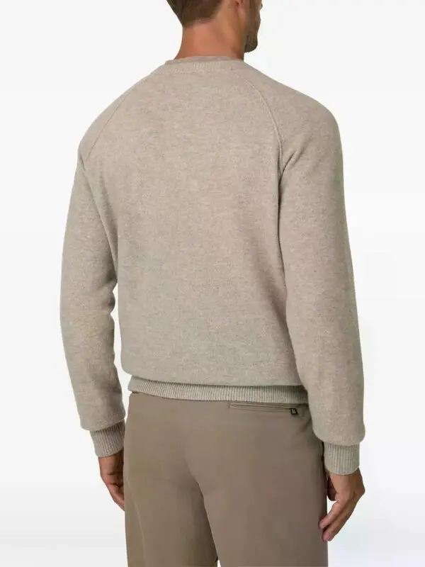 Boggi Milano Crew-neck Jumper In Yak Wool
