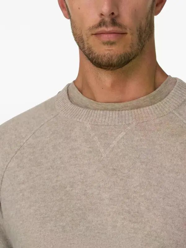 Boggi Milano Crew-neck Jumper In Yak Wool