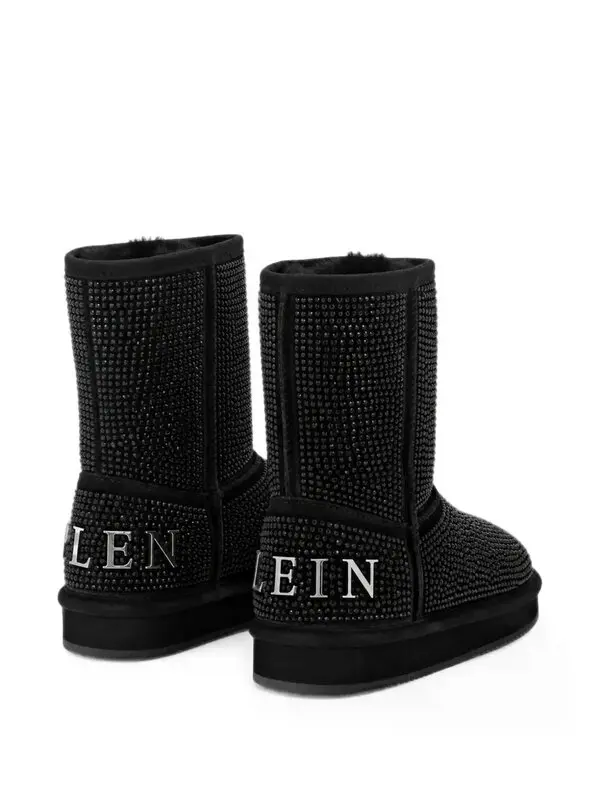Philipp Plein Fake Suede Winter Boots Strass