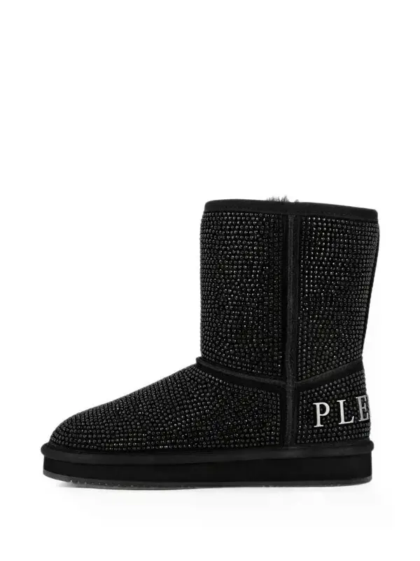 Philipp Plein Fake Suede Winter Boots Strass