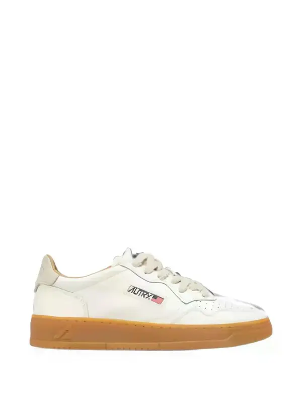 AUTRY Medalist Low Leather Sneakers - Neutrals