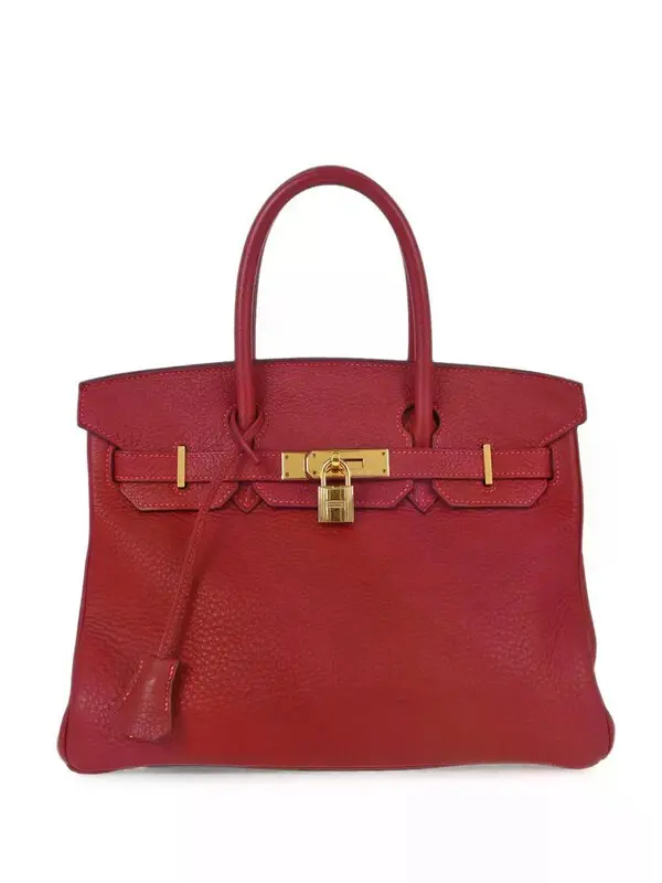 Hermès 2005 Birkin 30 Tote Bag - Red
