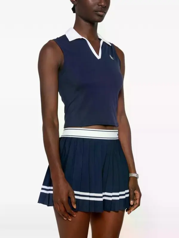 Sporty & Rich Logo-embroidered Sleeveless Top