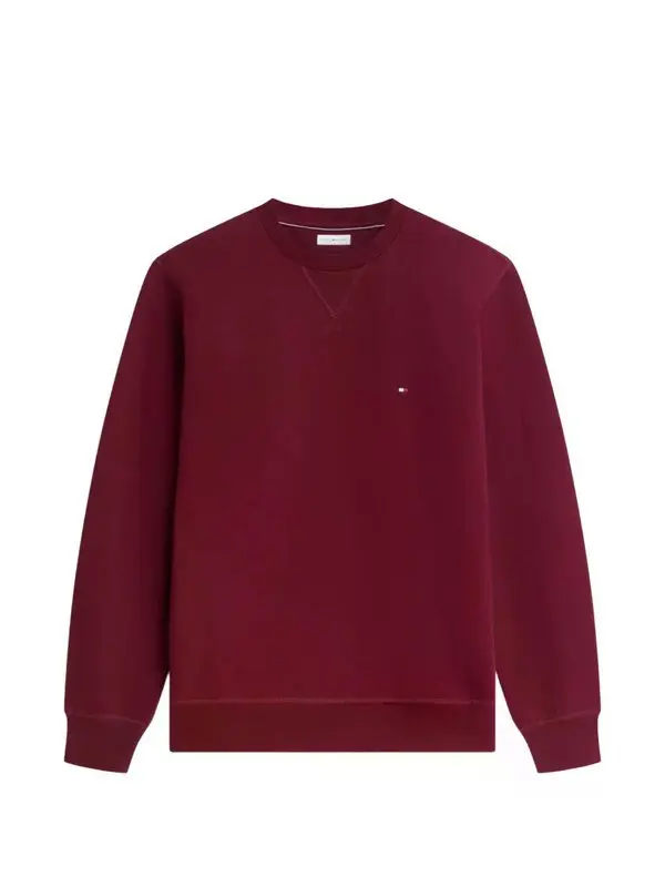 Tommy Hilfiger Logo-embroidered Crew-neck Sweatshirt - Red