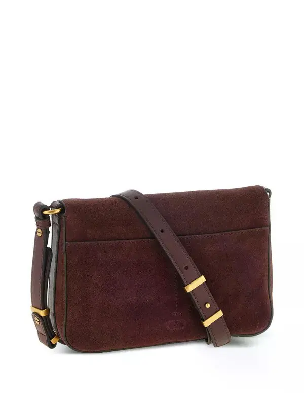Pinko Small Love Suede Crossbody Bag