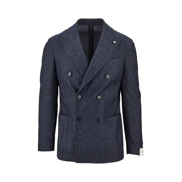 L.B.M. 1911 L. B.m. 1911 Denim-effect Fabric Double-breasted Jacket