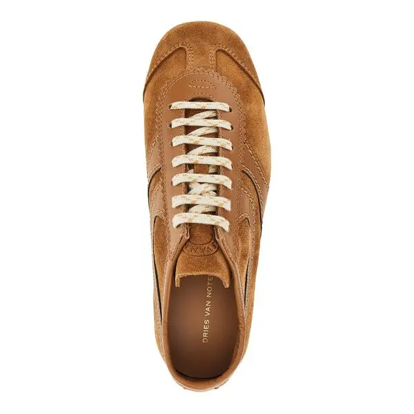 Dries Van Noten Suede Leather Sneakers - Brown