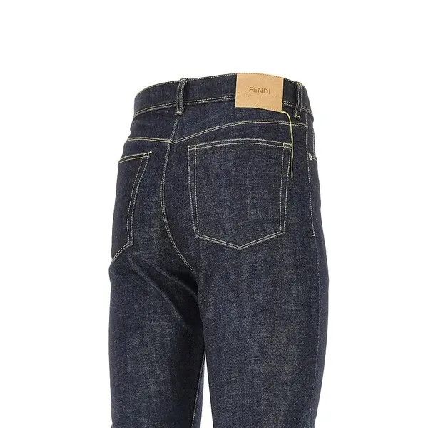 Fendi Straight Leg Selvedge Denim Jeans