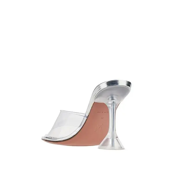 Amina Muaddi Lupita Glass Pvc Mules