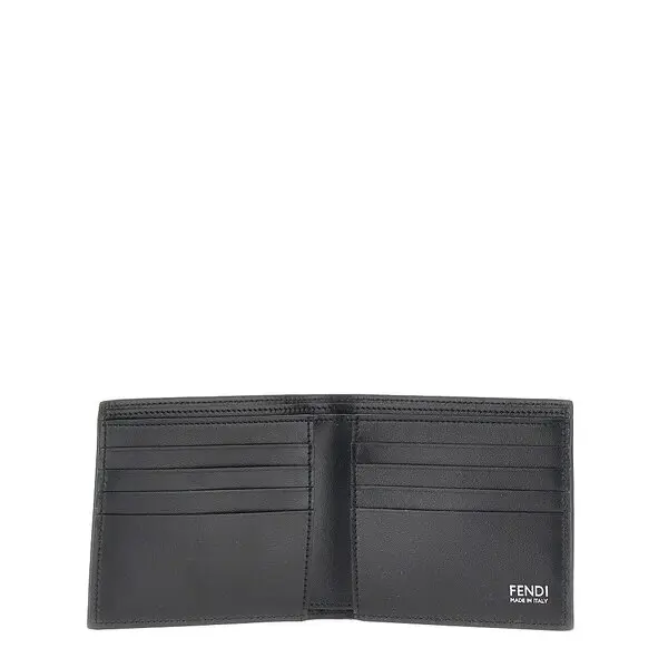 Fendi Ff' Leather Bi-fold Wallet