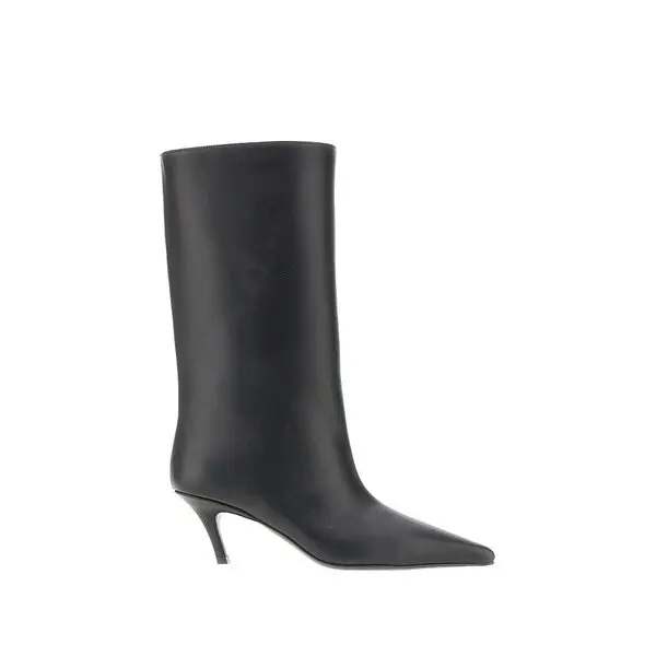 Amina Muaddi Nappa Leather 'fiona' Boots - Brown