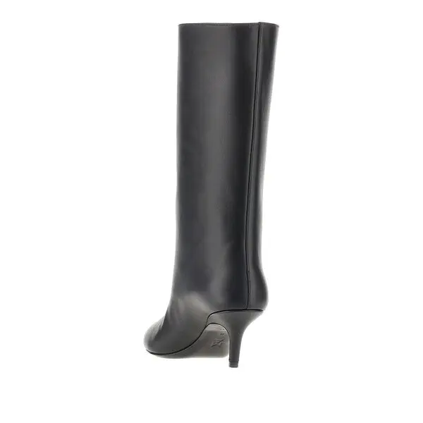 Amina Muaddi Nappa Leather 'fiona' Boots - Brown