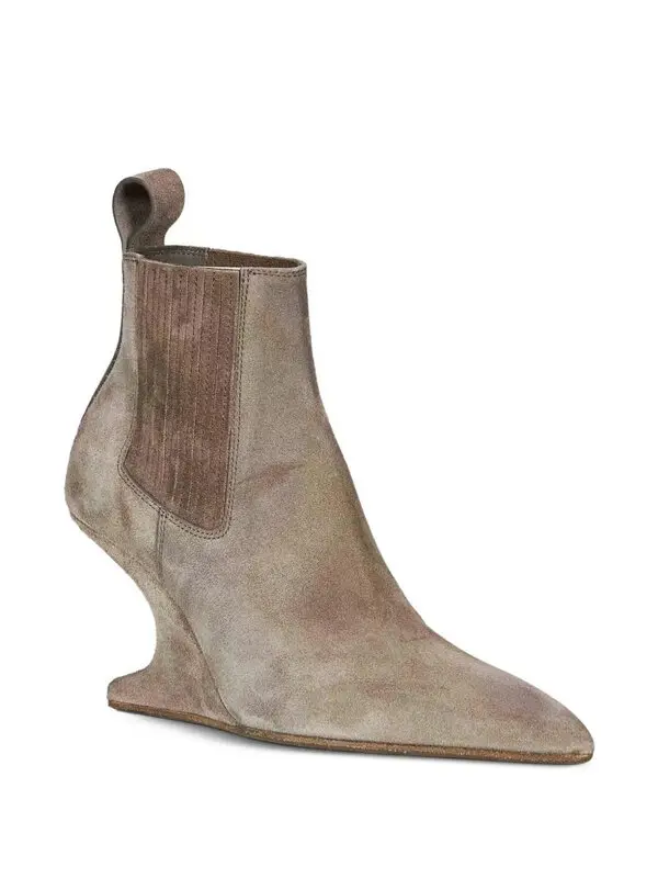 Rick Owens Cantilever Ankle Boots - Grey