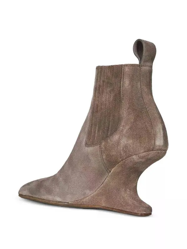 Rick Owens Cantilever Ankle Boots - Grey