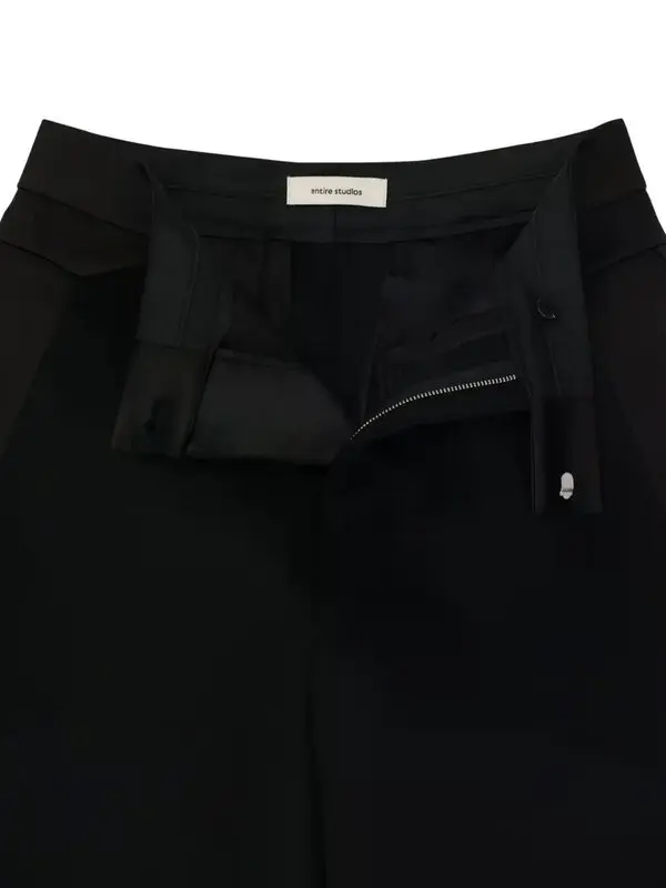 ENTIRE STUDIOS Ental Satin-panel Wide-leg Trousers
