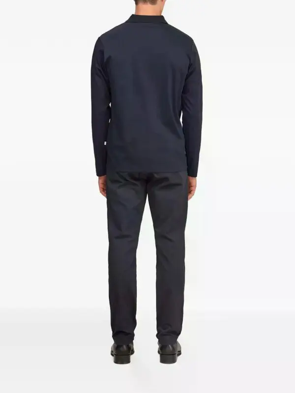 Nn07 Paul Open-collar Long-sleeve T-shirt