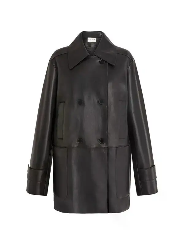 P.a.r.o.s.h Double-breasted Leather Jacket
