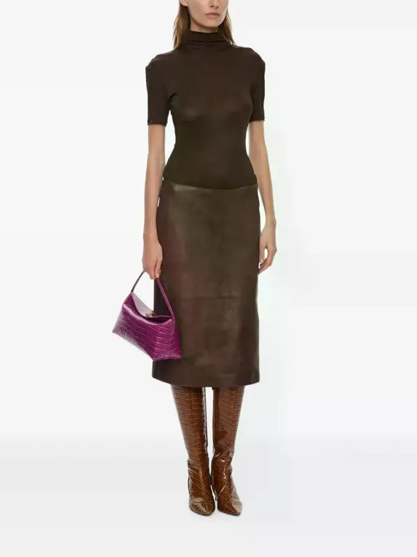 Christopher Esber Redux Leather Midi Dress