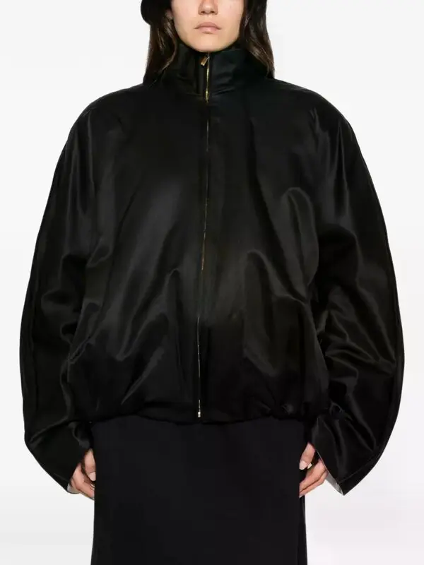 Carven Satin-finish Zip-up Jacket