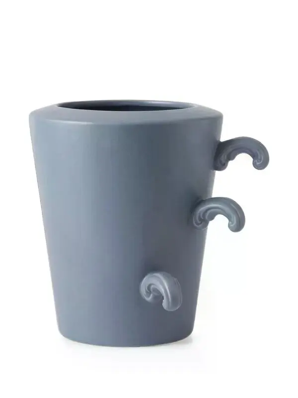 REBIRTH CERAMICS Cutted Conic Vase - Blue