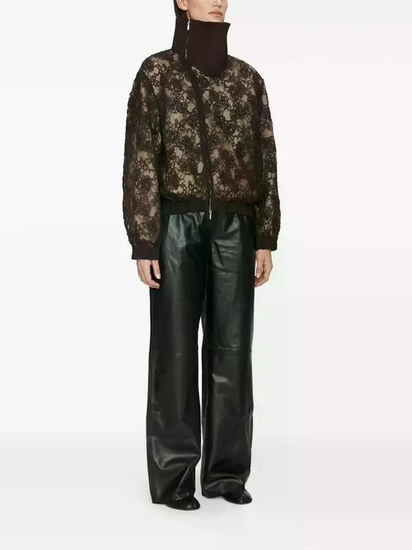 Christopher Esber Mahara Lace High-neck Bomber Jacket