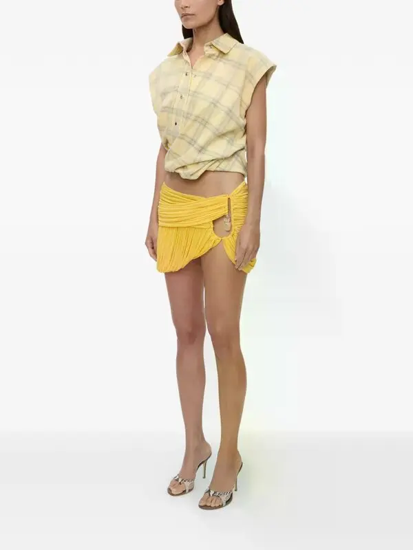 Christopher Esber Plaid Sleeveless Shirt