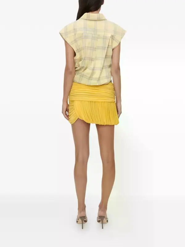 Christopher Esber Plaid Sleeveless Shirt