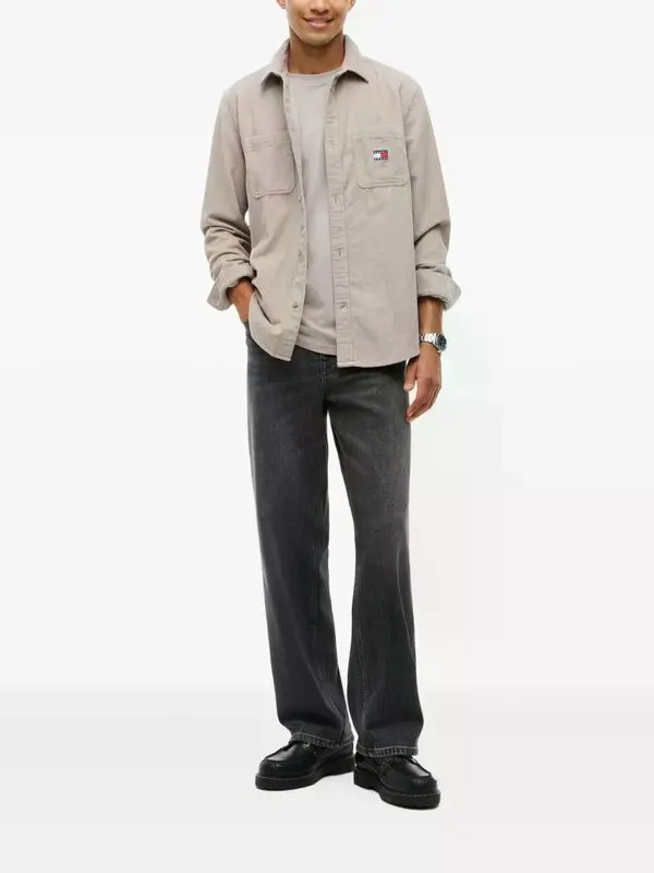 Tommy Hilfiger Logo-patch Corduroy Shirt