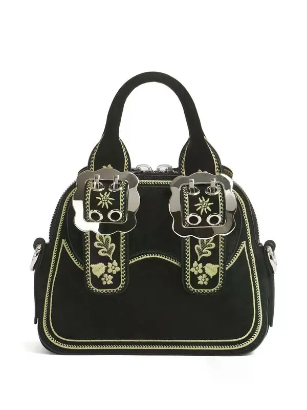 Marni Suede Belte Bag With Embroidery