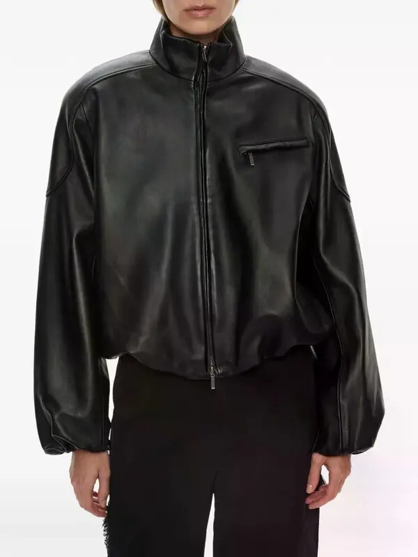 Christopher Esber Dannie Leather Bomber Jacket
