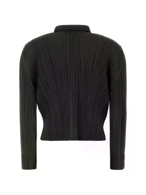 Issey Miyake Pleated Zip-up Jacket