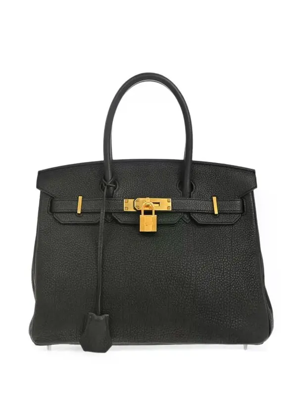Hermès 2016 30 Togo Birkin Tote Bag - Black