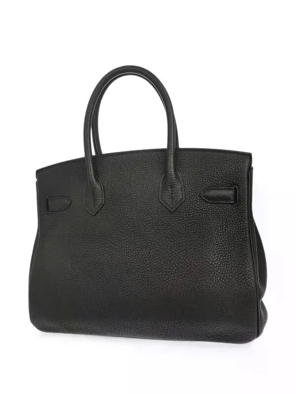 Hermès 2016 30 Togo Birkin Tote Bag - Black