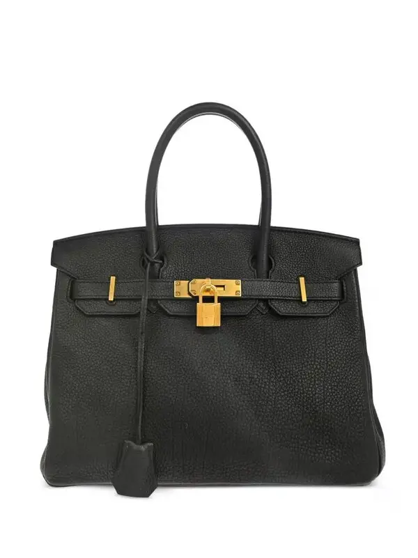Hermès 2016 30 Togo Birkin Tote Bag - Black