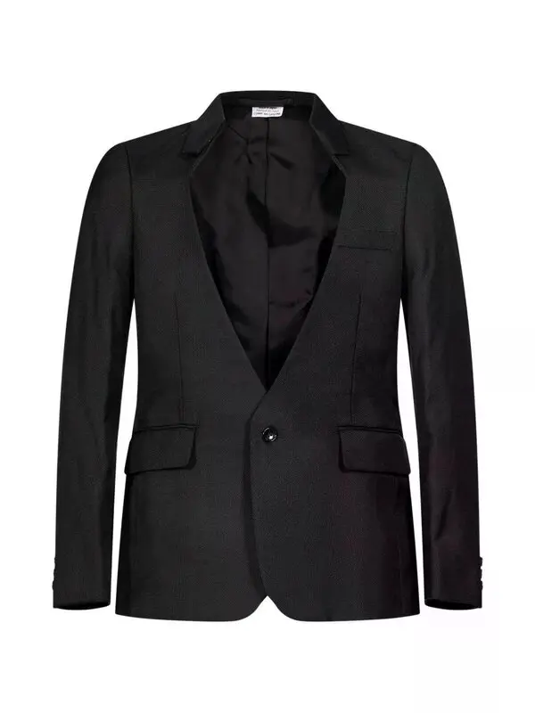 Comme Des Garçons Cut-out Single-breasted Blazer