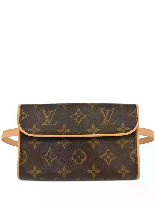 LOUIS VUITTON 2002 Monogram Pochette Florentine Belt Bag - Brown