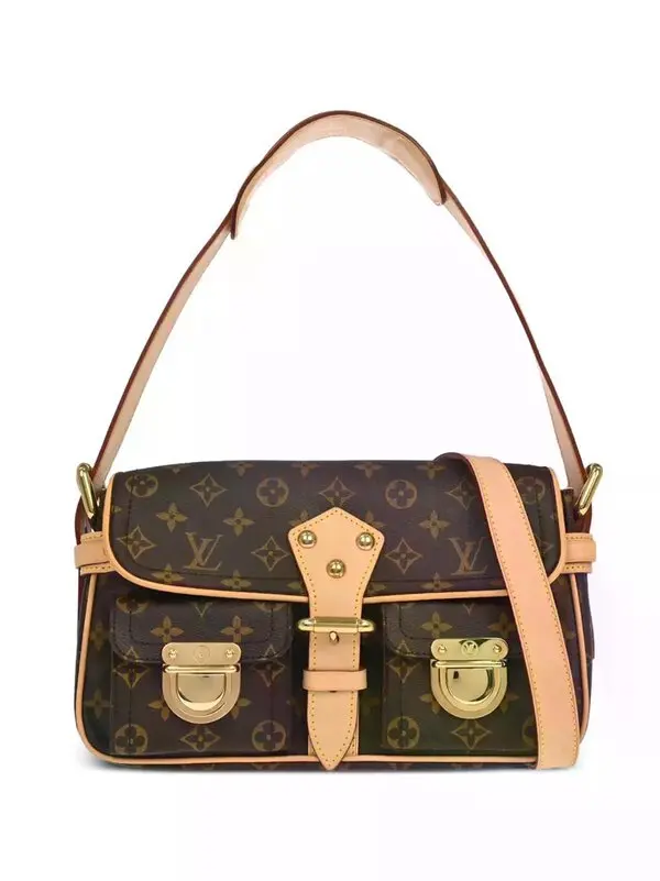 LOUIS VUITTON 2007 Hudson Pm Monogram Shoulder Bag - Brown