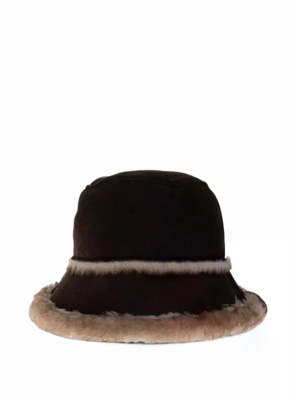 EMU AUSTRALIA Shearling-trim Bucket Hat - Brown
