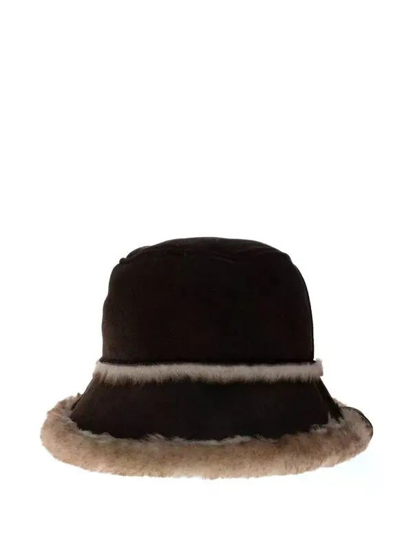 EMU AUSTRALIA Shearling-trim Bucket Hat - Brown