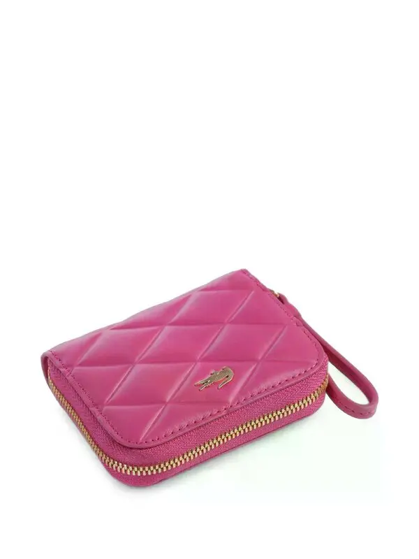 Lacoste Small Crocodelle Quilted Leather Coin Purse