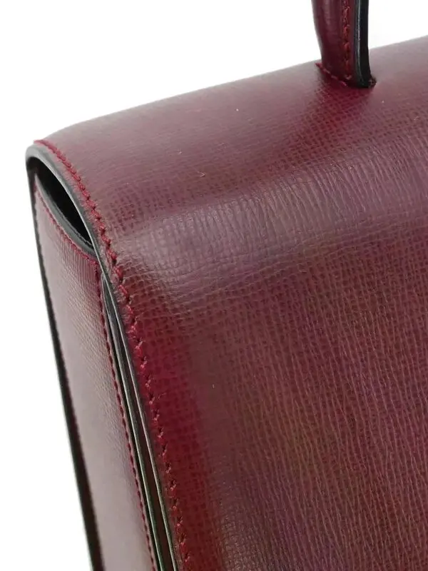 Cartier Logo-embossed Leather Handbag