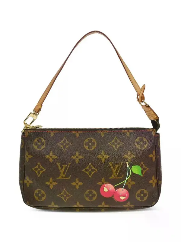LOUIS VUITTON 2005 Cherry Pochette Accessoires Shoulder Bag - Brown
