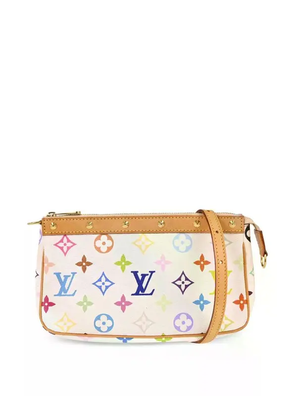 LOUIS VUITTON Pochette Monogram Shoulder Bag - White