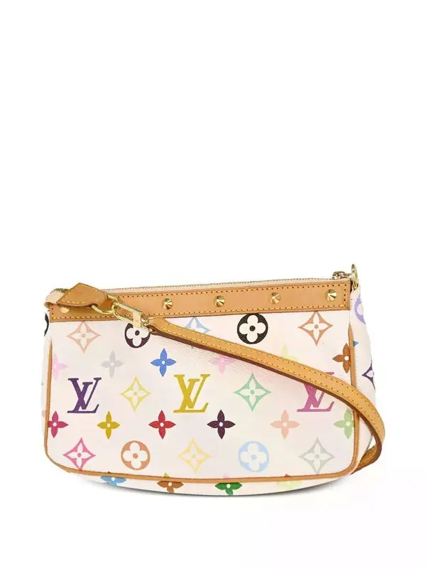 LOUIS VUITTON Pochette Monogram Shoulder Bag - White