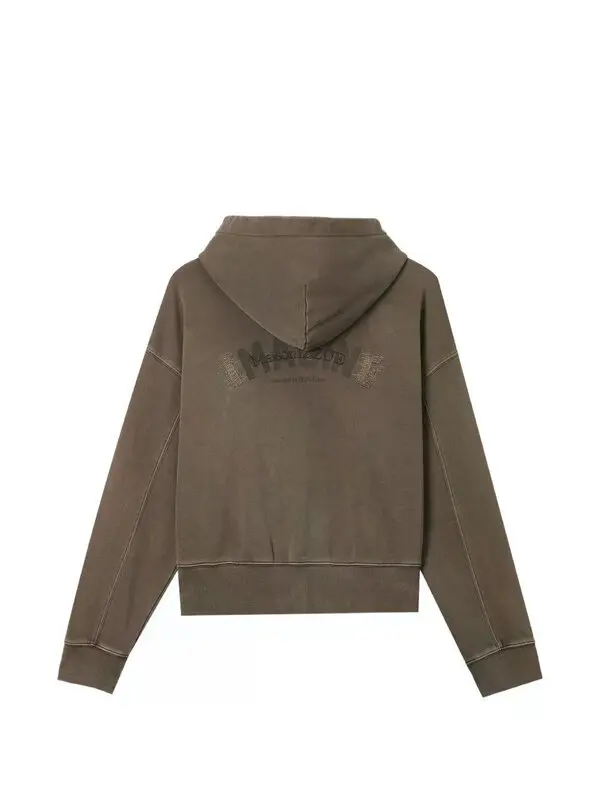 Izzue Logo-embroidered Zip-up Hoodie