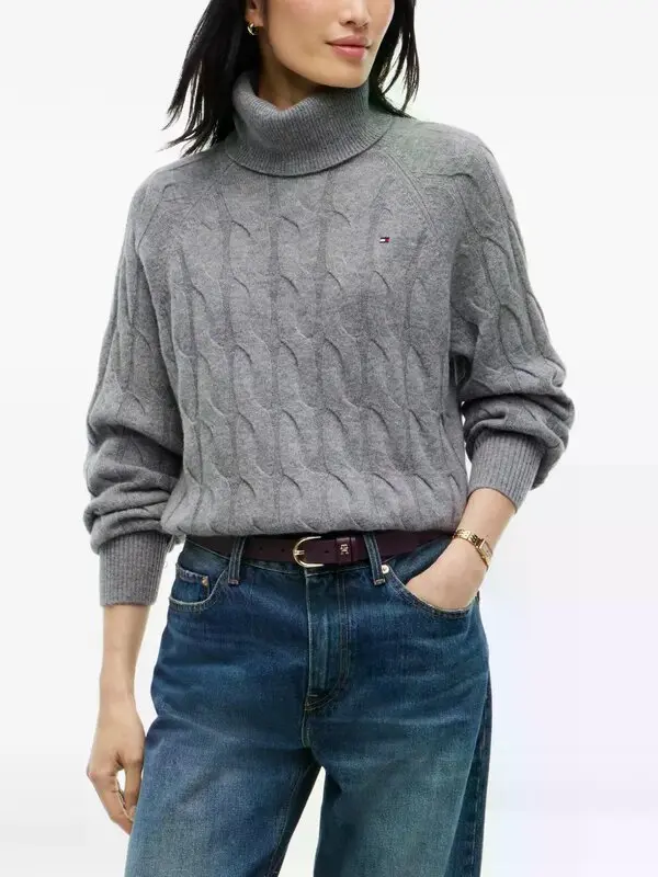 Tommy Hilfiger Cable-knit Roll-neck Sweater