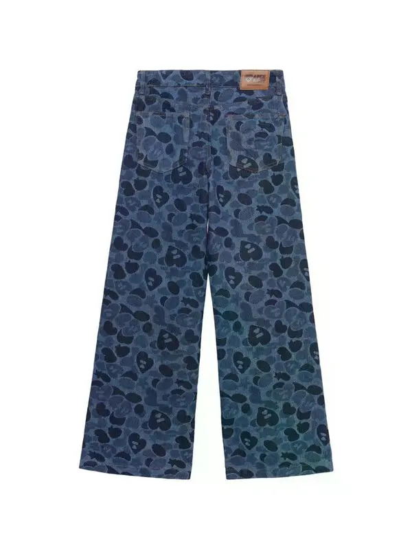 AAPE BY *A BATHING APE All-over Heart-pattern Jeans