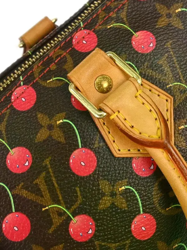 LOUIS VUITTON 25 Speedy Monogram Cherry Tote Bag